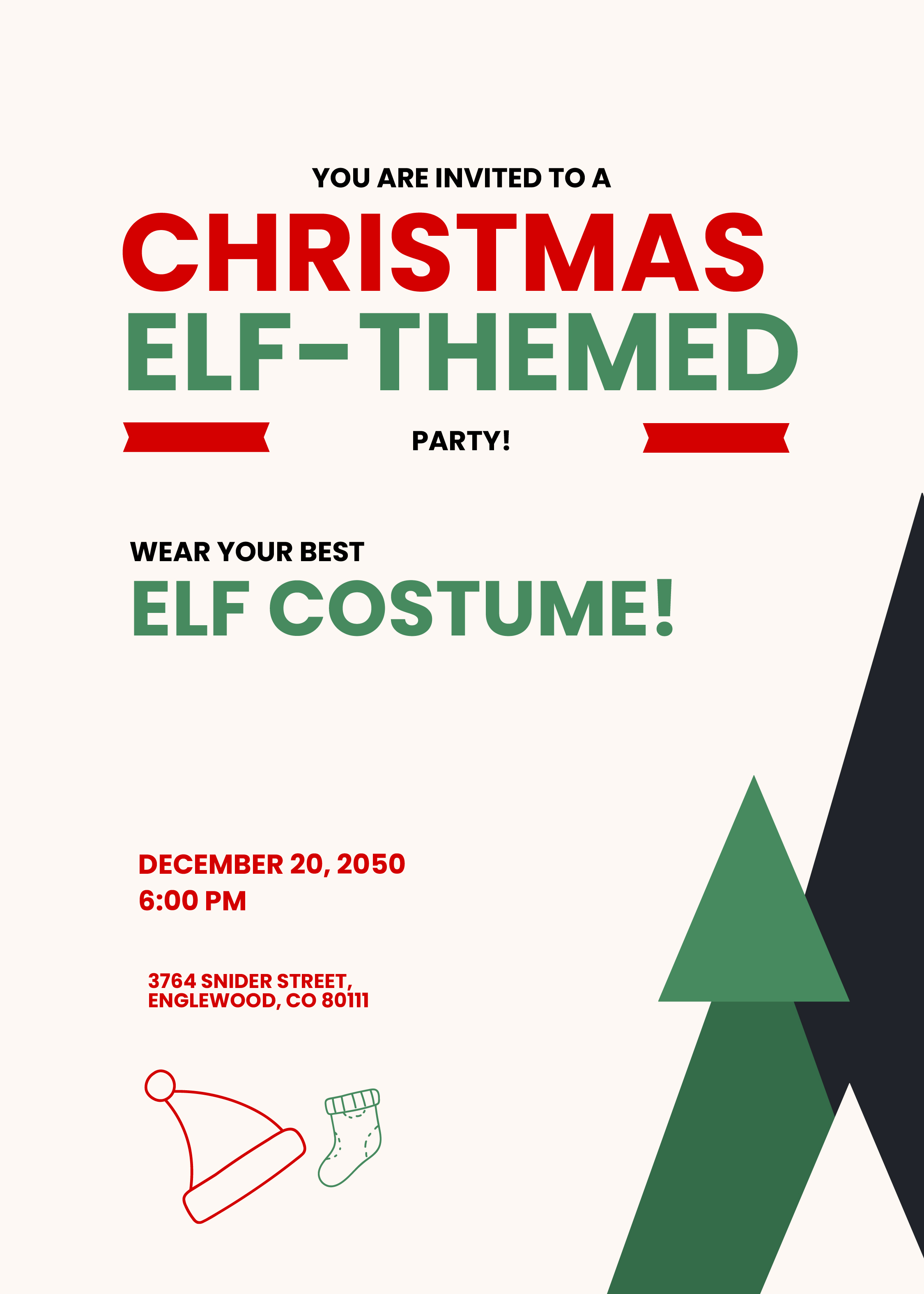 Elf Birthday Invitation Template - Download in Word, Google Docs ...