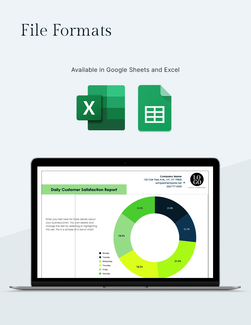 Customer Satisfaction Donut Chart - Google Sheets, Excel | Template.net