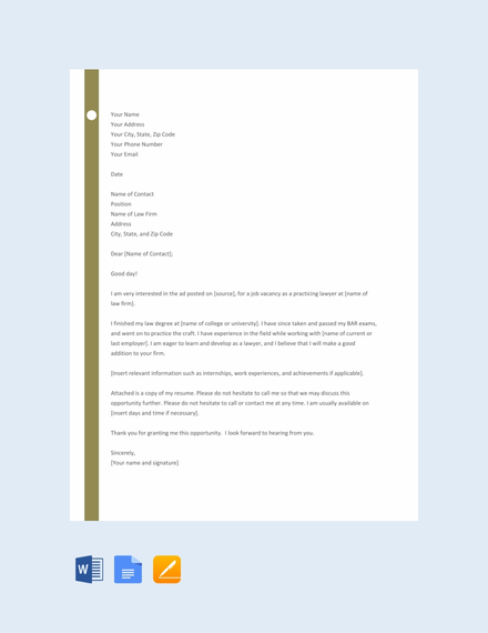 FREE Lawyer Recommendation Letter Template - PDF | Word (DOC) | Google ...