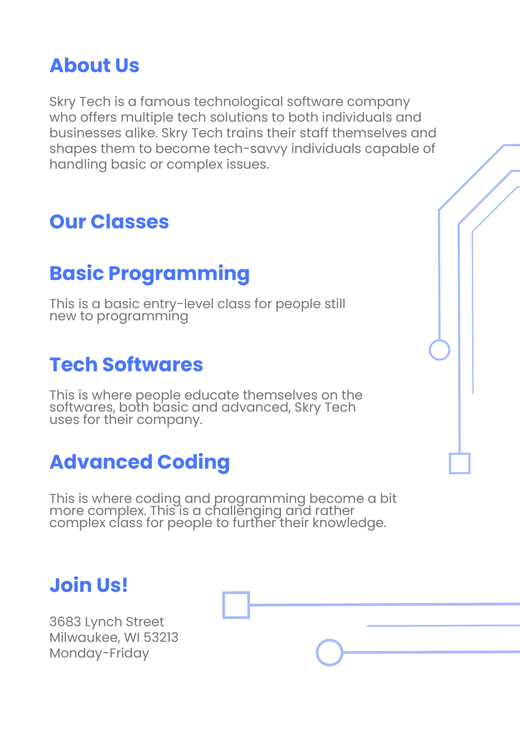 Free Class Handout Template Download In Word Illustrator PSD 