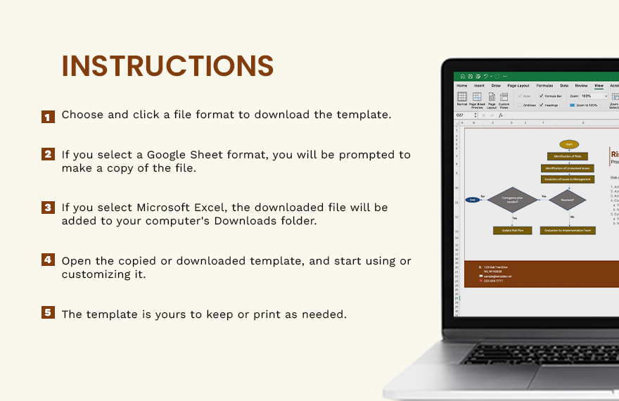 Free Risk Management Process Chart Template - Google Sheets, Excel ...