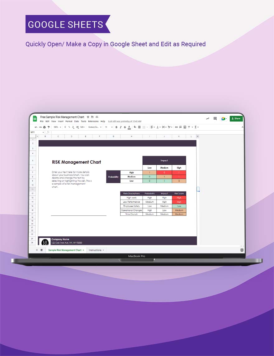 Free Sample Risk Management Chart - Google Sheets, Excel | Template.net