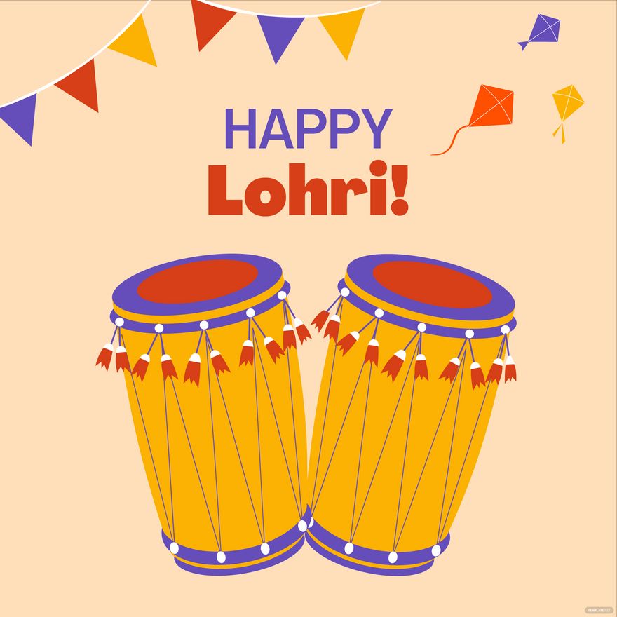 Free Happy Lohri Illustration - Download in Illustrator, PSD, EPS, SVG ...
