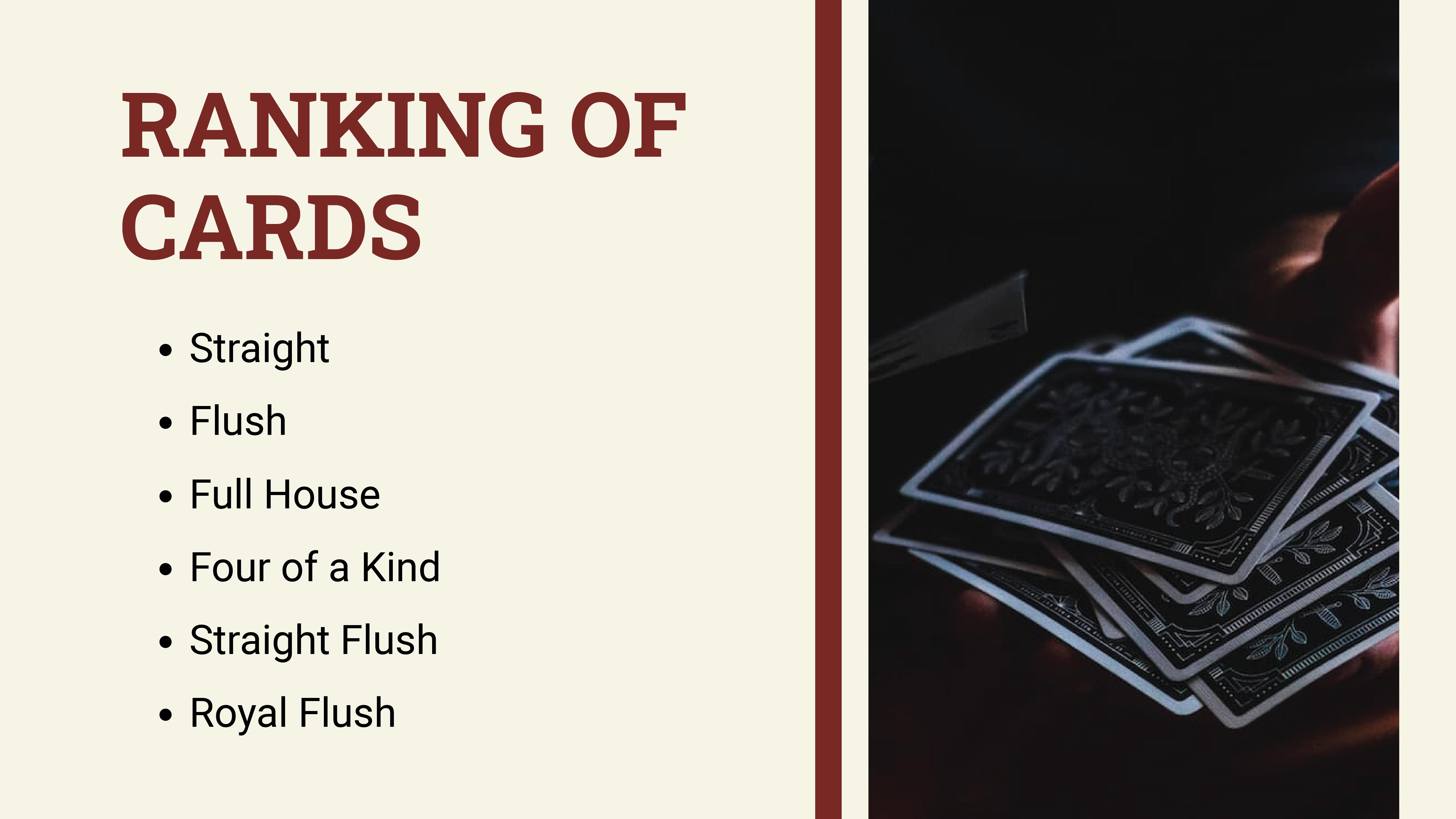 Poker Game Presentation Template Google Slides Apple Keynote