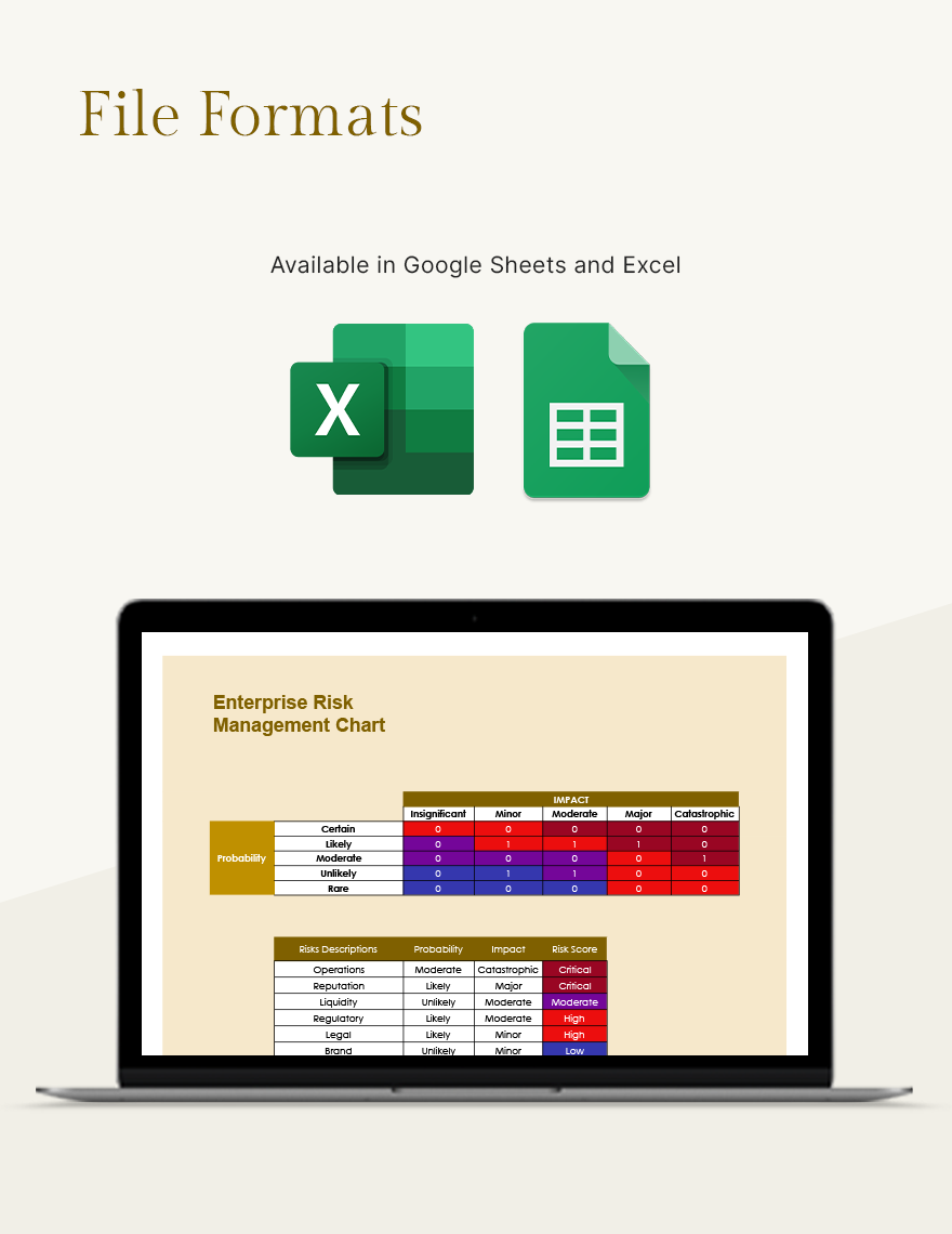 Enterprise Risk Management Chart - Google Sheets, Excel | Template.net