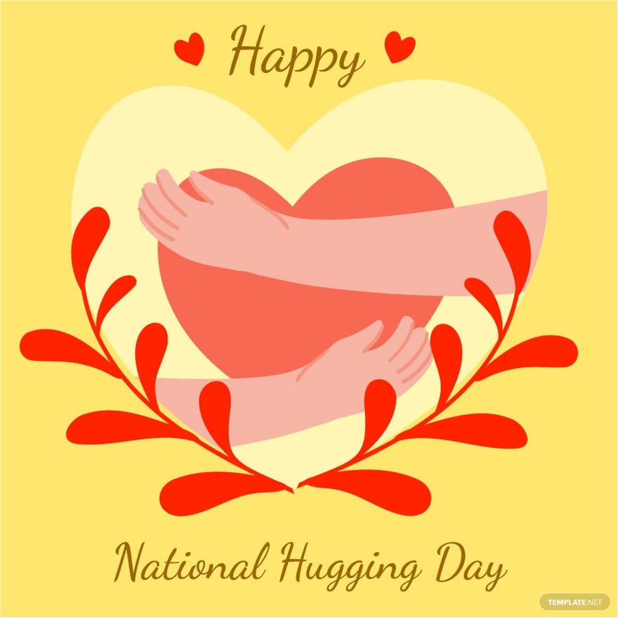 Free Happy National Hugging Day Illustration - Download in Illustrator ...