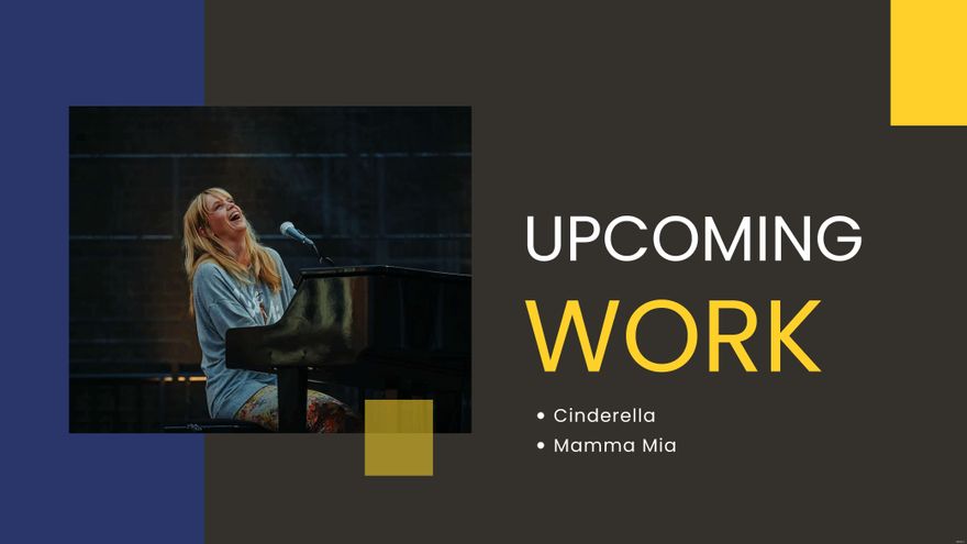 Singer Portfolio Presentation Template - Google Slides, PowerPoint ...