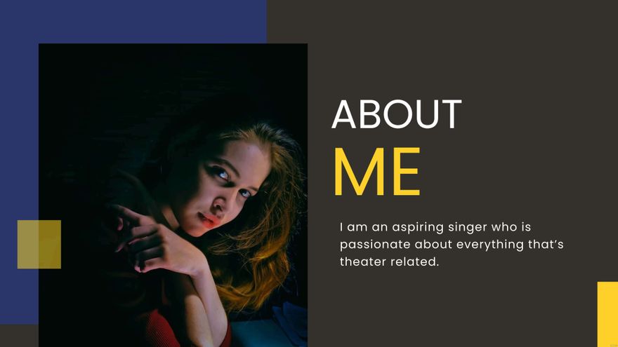 Singer Portfolio Presentation Template - Google Slides, PowerPoint ...