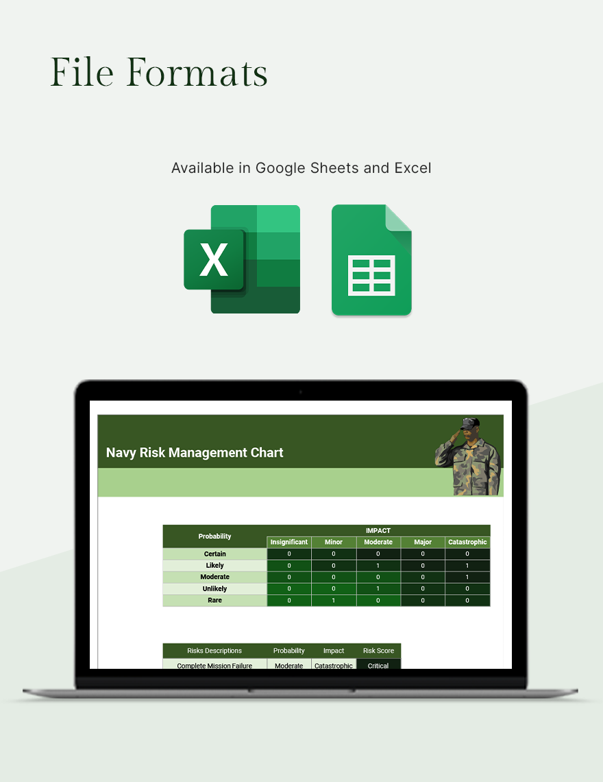 Navy Risk Management Chart - Google Sheets, Excel | Template.net