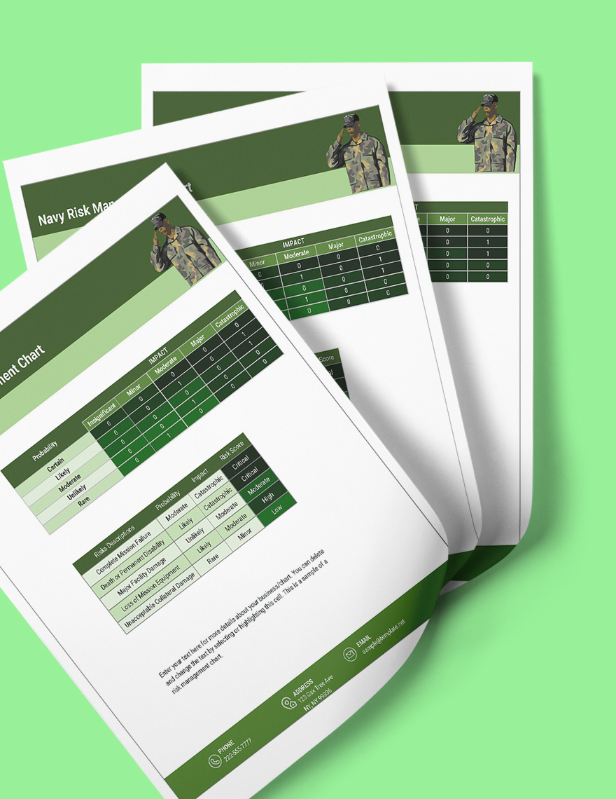 Navy Risk Management Chart - Google Sheets, Excel | Template.net