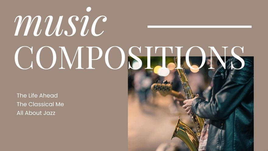 Musician Portfolio Presentation Template - Google Slides, PowerPoint ...