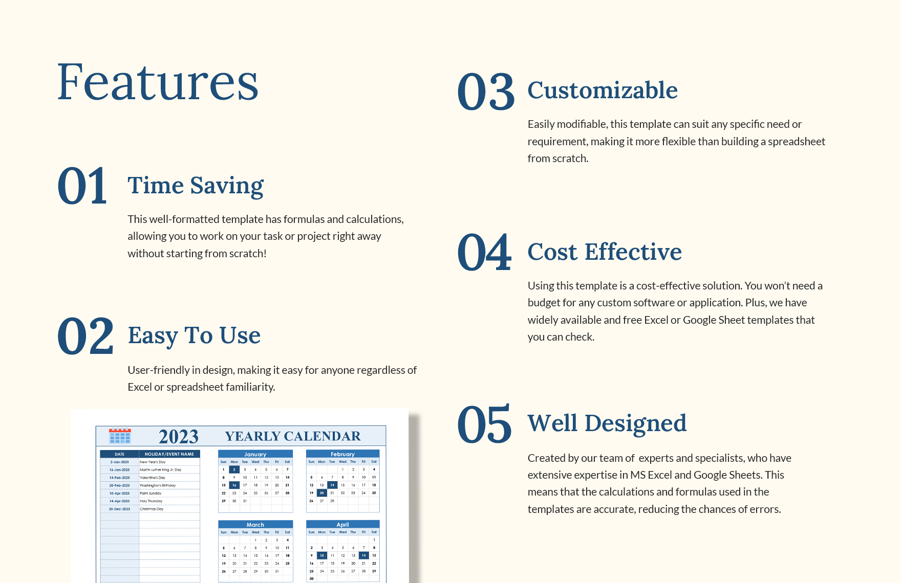 Yearly Calendar Template - Google Docs, Google Sheets, Excel, Word | Template.net