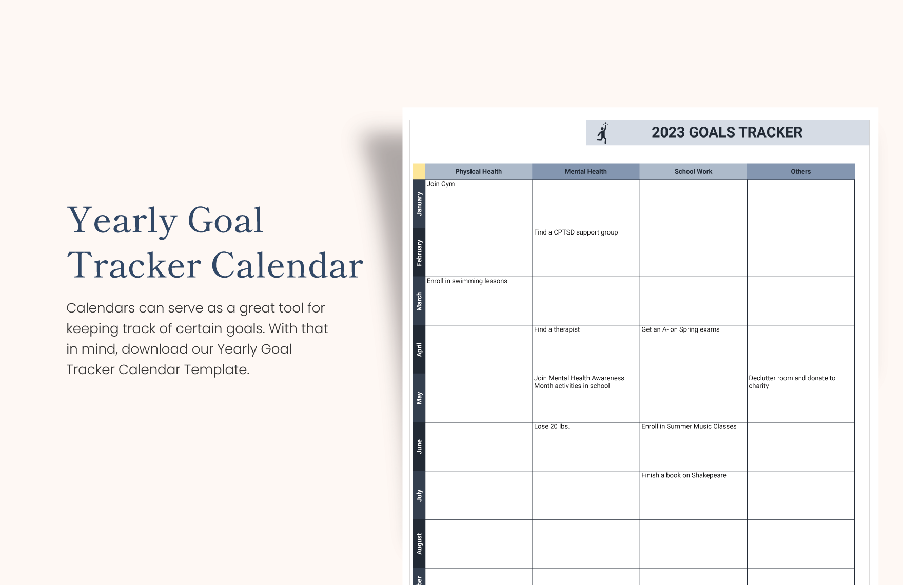 Yearly Goal Tracker Calendar Download In Excel Google Sheets Template