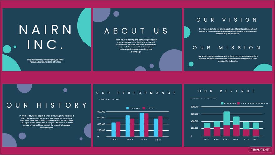 Consulting And Training Company Profile Google Slides Illustrator 