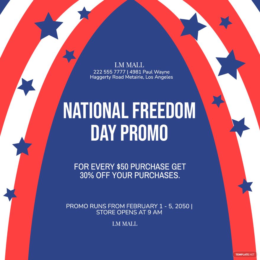 Free National Freedom Day Greeting Card Vector - Download in ...