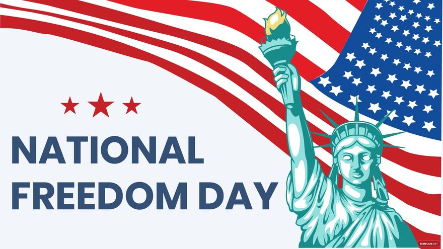 National Freedom Day Website Banner Template - Edit Online & Download ...