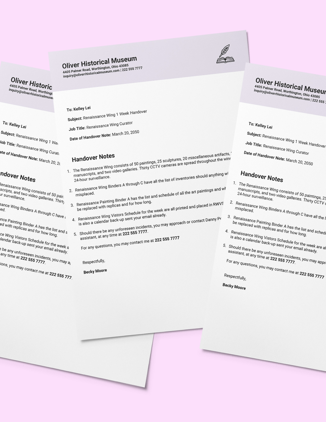 Free Handover Note When Going On Leave Template Download In Word 