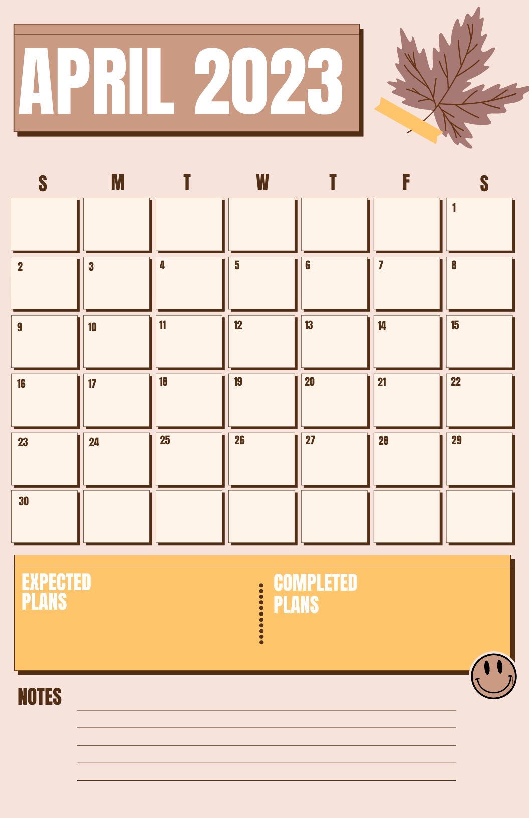 Printable May 2023 Deskpad Planner Illustrator Word PDF Template