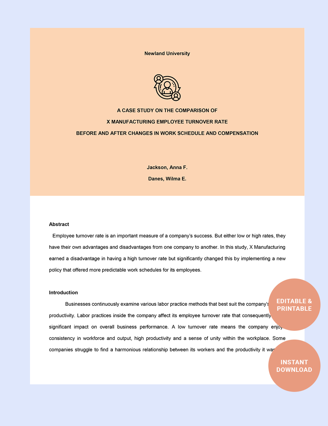 Editable Research Paper Templates In Word To Download