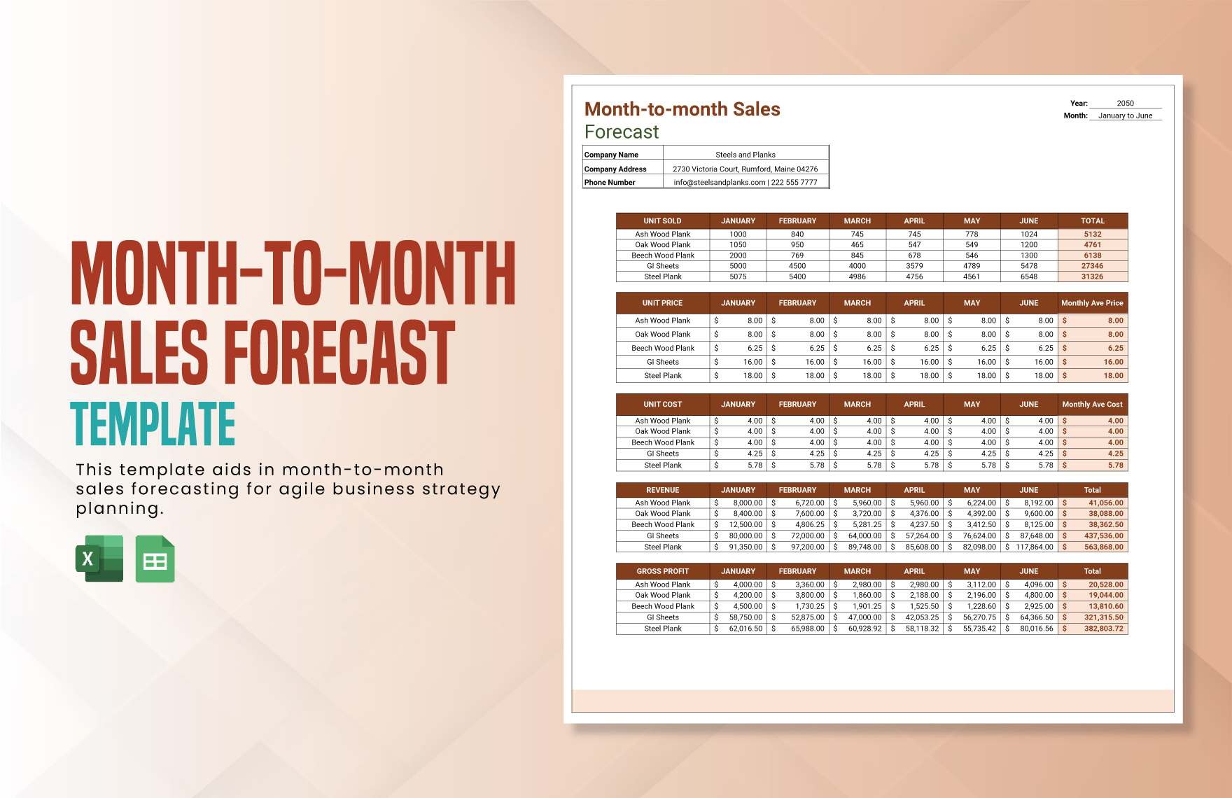 Revenue Templates In Excel FREE Download Template