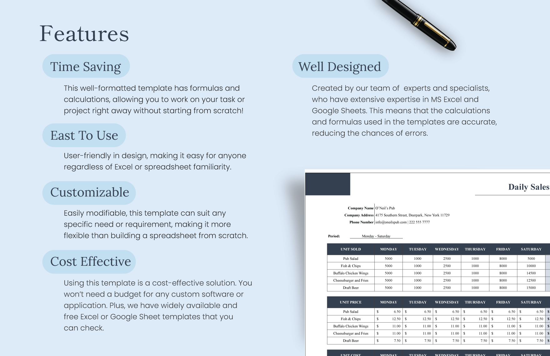 Product Sales And Profit Forecasting Template - Excel, Google Sheets ...