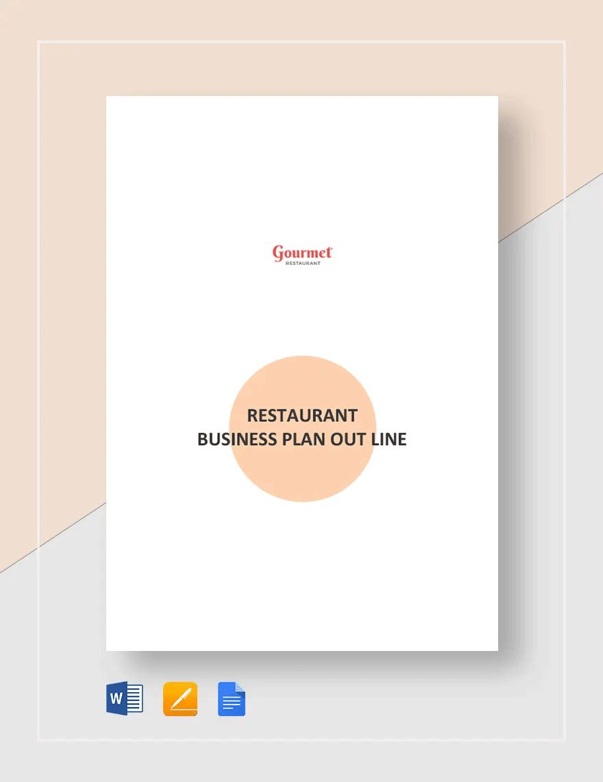 Free Restaurant Business Plan Outline Template Google Docs Word Apple Pages Template
