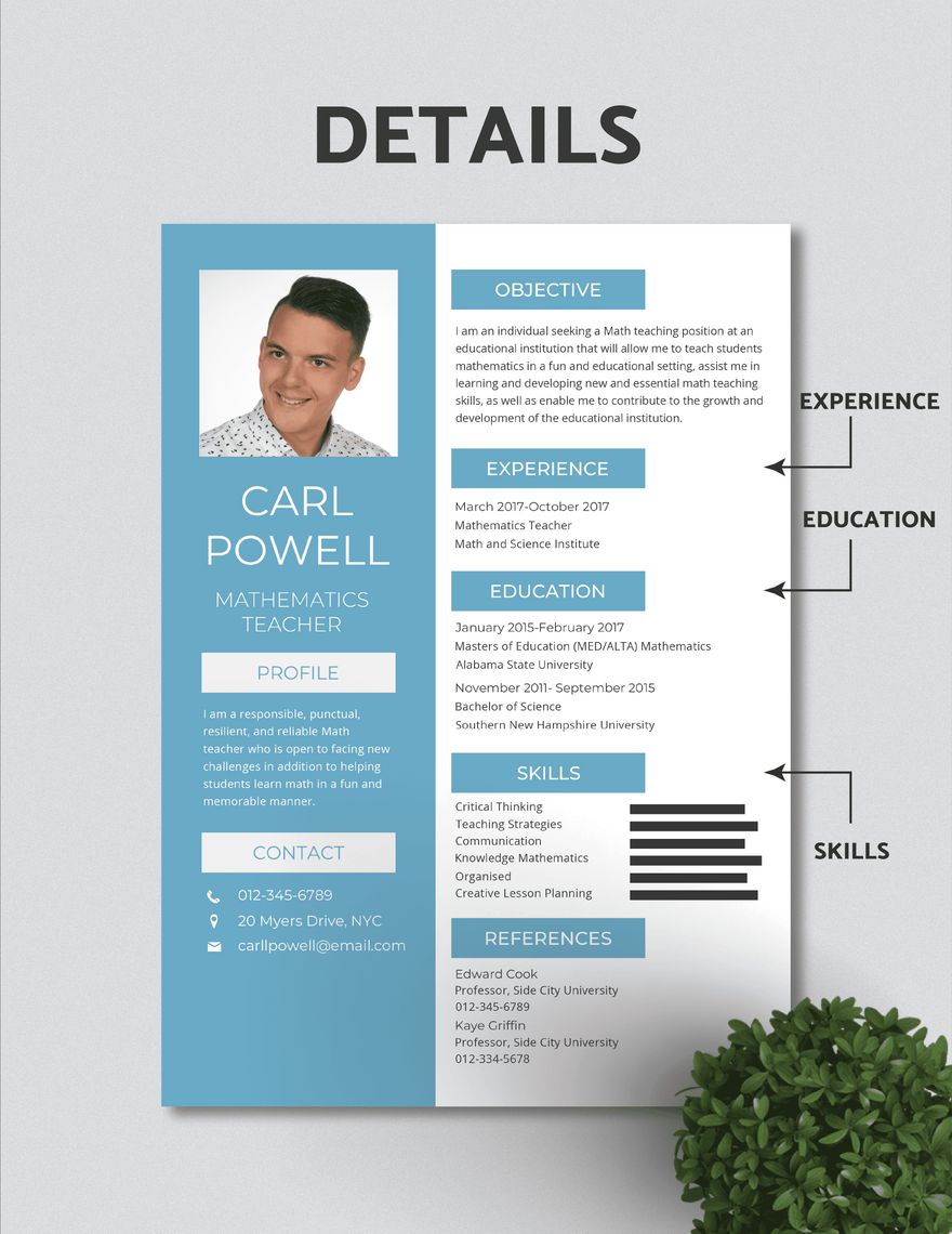 Free Simple Resume - Download in Word, Google Docs, Illustrator, PSD ...