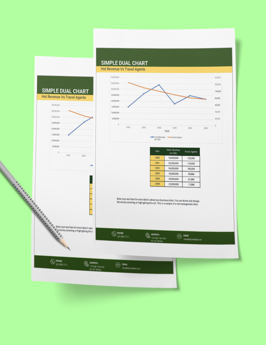 Free Free Tourist Stats Dual Chart - Google Sheets, Excel | Template.net