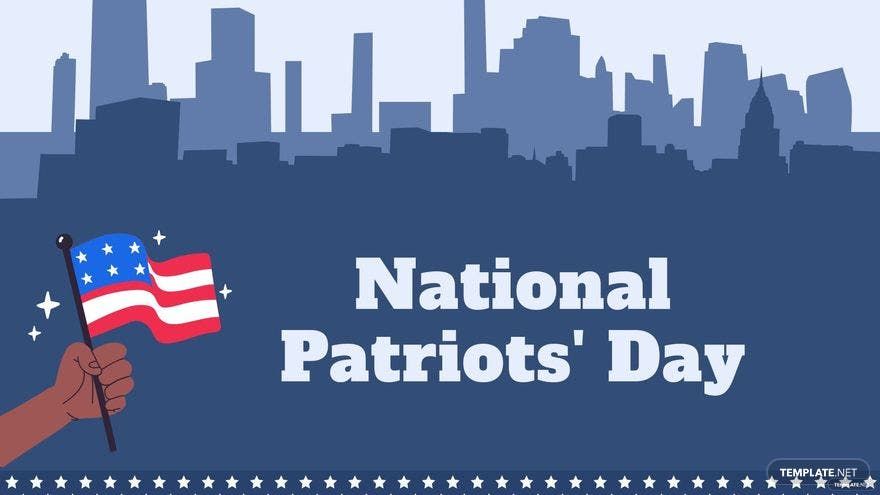 National Patriots' Day Banner Background - EPS, Illustrator, JPG, PSD ...