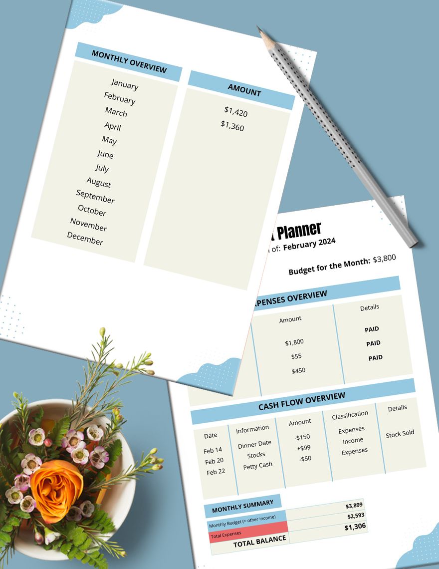 Free 2023 Budget Planner Template - Illustrator, Word, PDF | Template.net