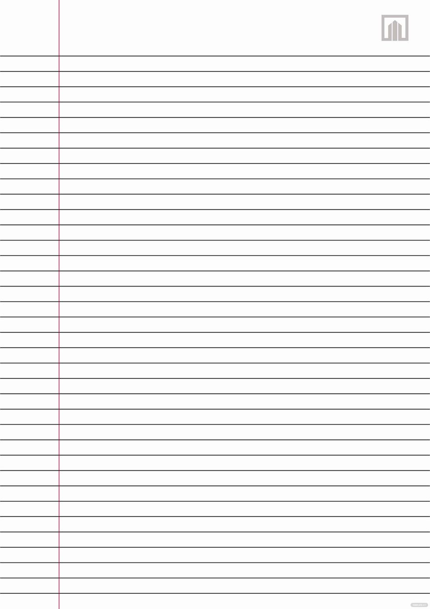 A4 Size College Lined Paper Template Google Docs Illustrator Word 
