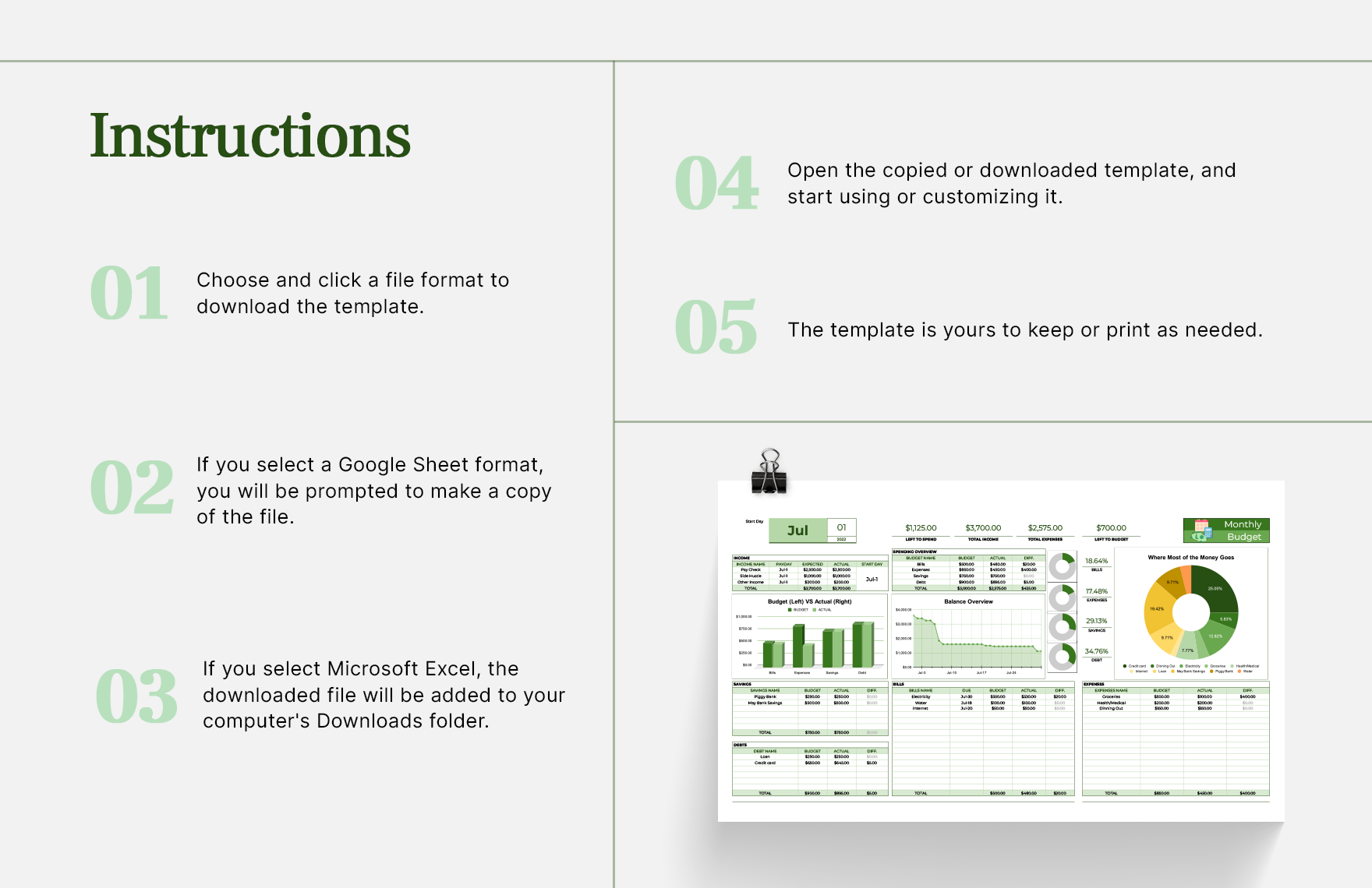 Business Monthly Budget Template - Download in Excel, Google Sheets ...