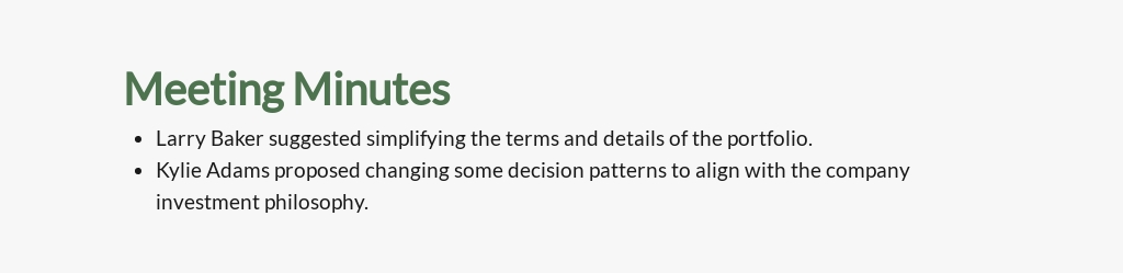 Investment Committee Meeting Minutes Template [Free PDF] - Google Docs ...