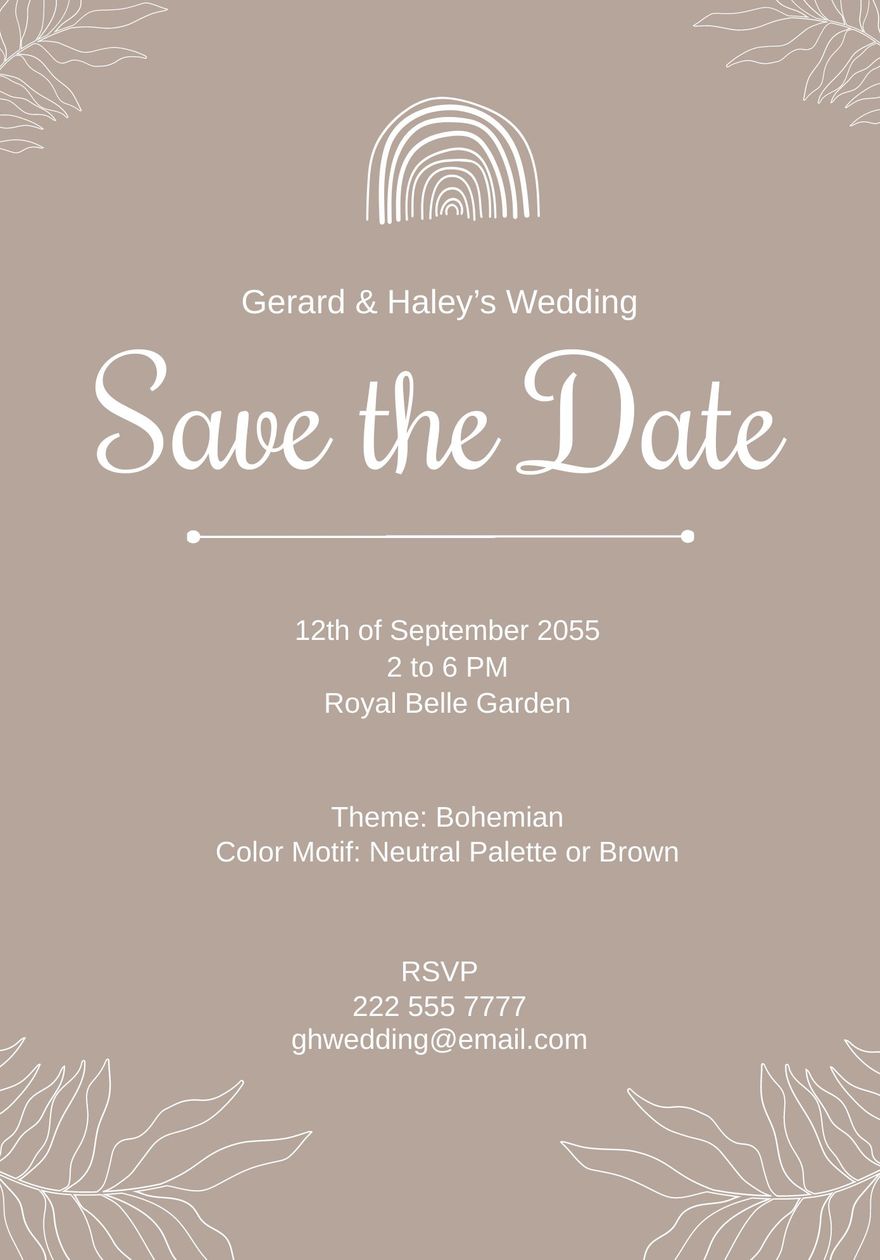 Boho Text Message Save The Date Template Download In Word Google 