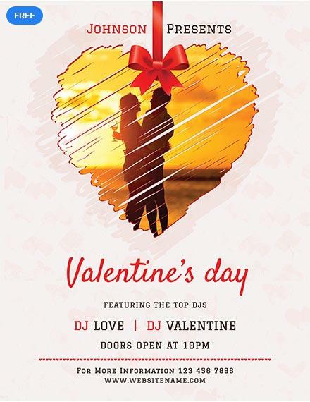 Valentine's Day Event Flyer Template - Edit Online & Download Example ...