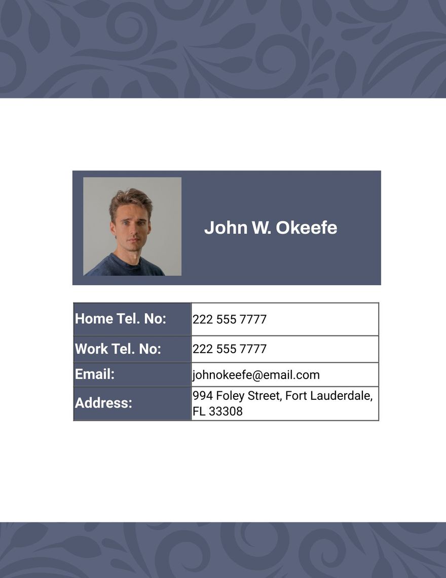 Address Book Template - Download in Illustrator, PSD, InDesign ...