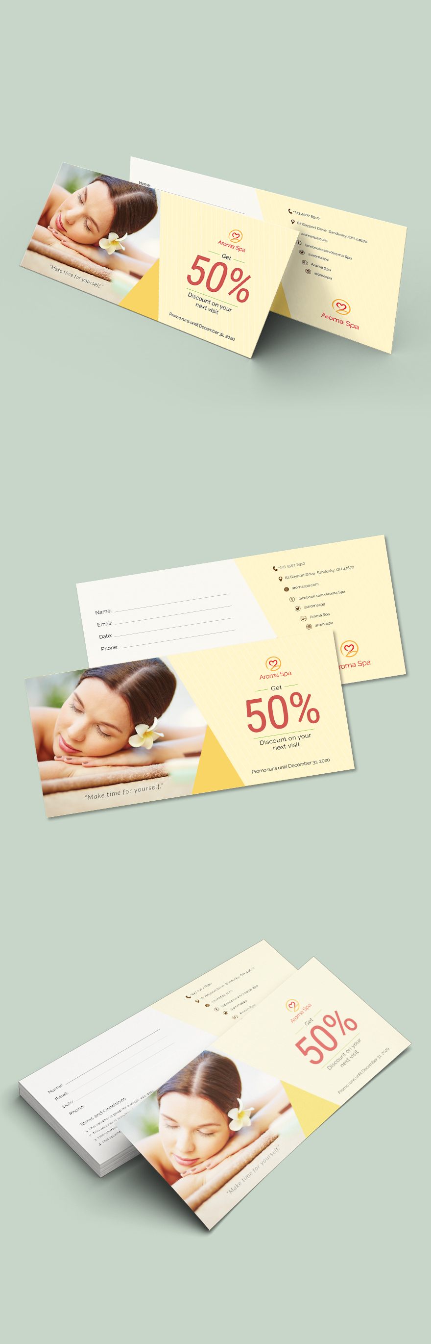 Free Sample Spa Voucher Template - Illustrator, Word, Apple Pages, PSD ...