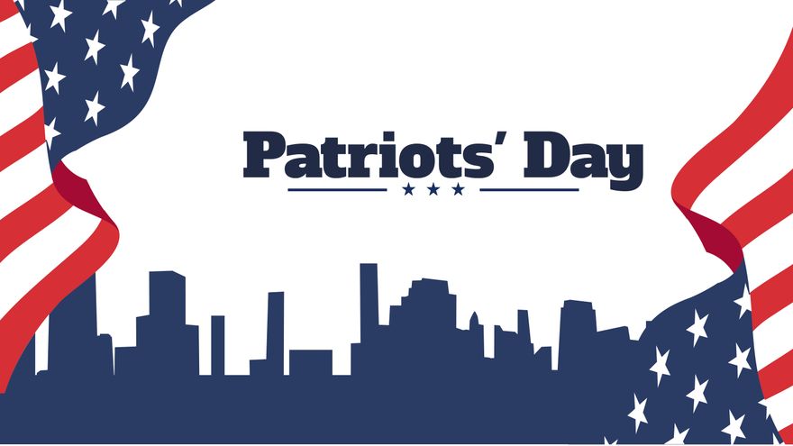 Patriots' Day Greeting Card Vector Template - Edit Online & Download ...