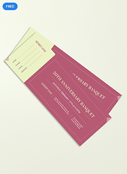 Sports Banquet Ticket Template - Edit Online & Download Example ...