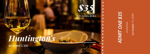 22+ FREE Dinner Ticket Templates [Customize & Download] | Template.net