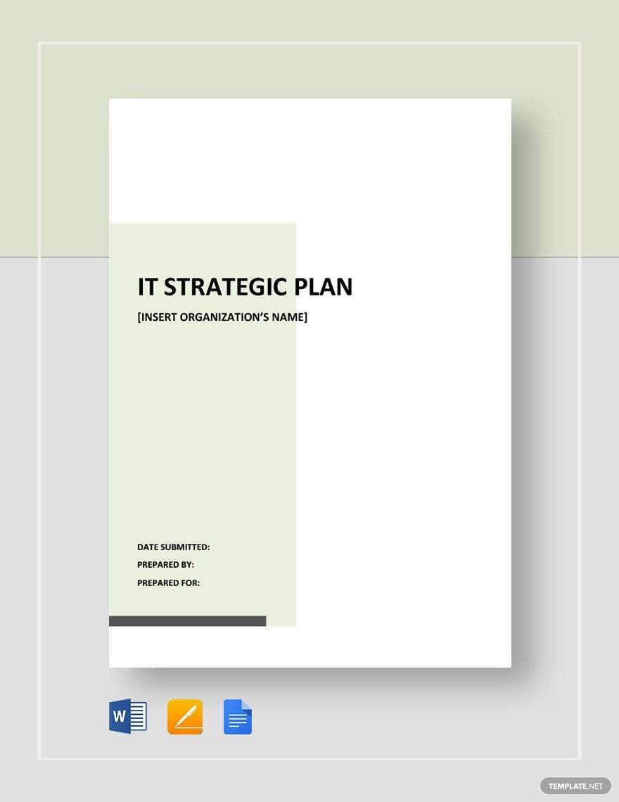 IT Strategic Plan Template Download In Word Google Docs Apple Pages 