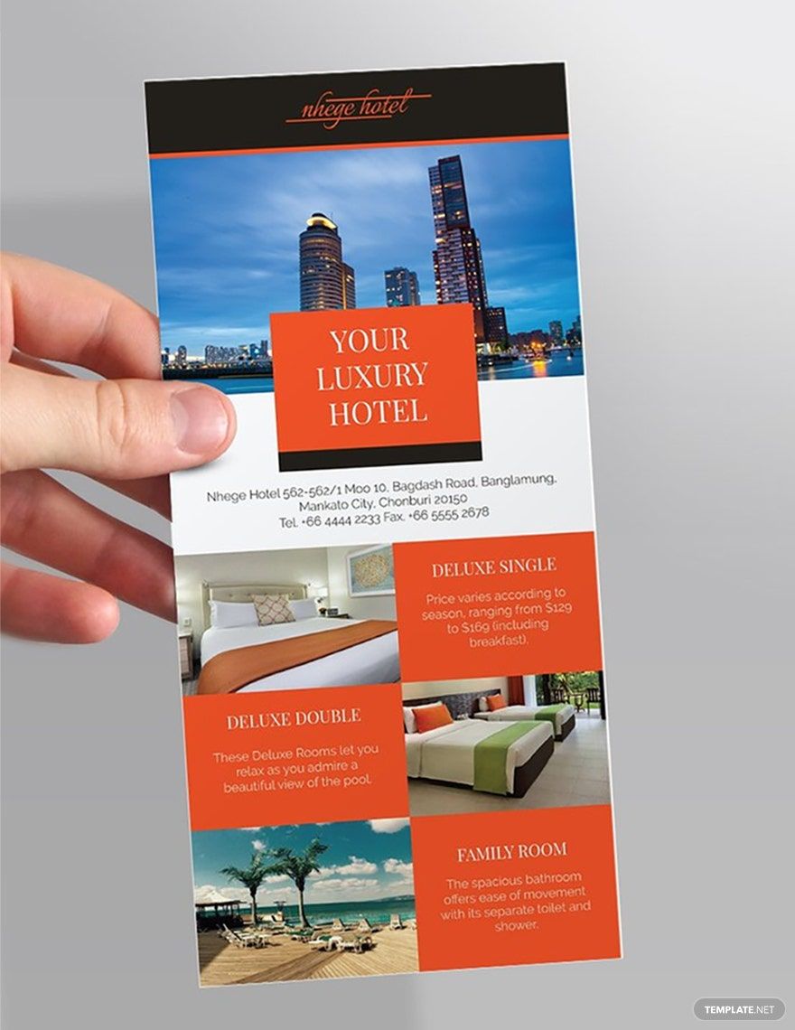 Travel & Tourism Rack Card Template - Word | Template.net