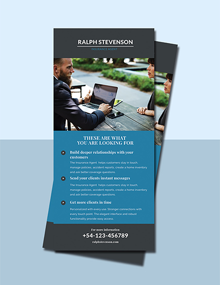 Free Insurance Agent Rack Card Template