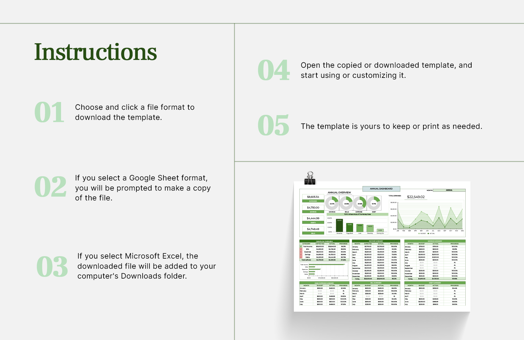 Business Annual Budget Template - Download in Excel, Google Sheets ...