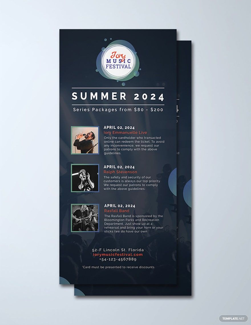 Ice Cream Rack Card Template - Google Docs, Word, Publisher | Template.net