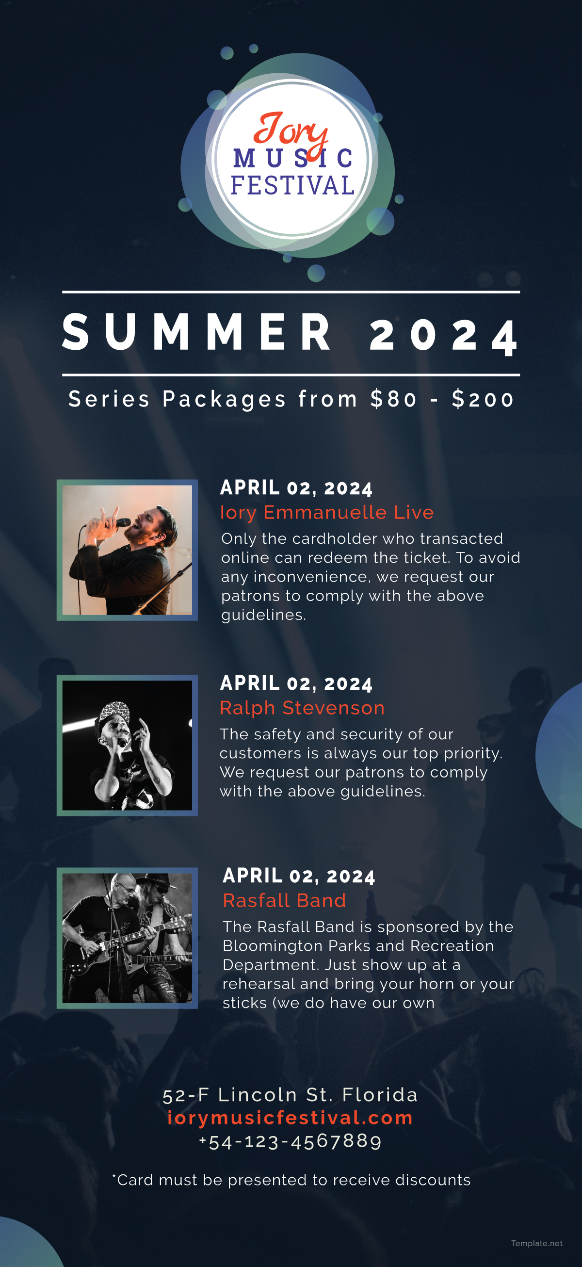 Free Music Festival Rack Card Template in Adobe Photoshop, Adobe ...