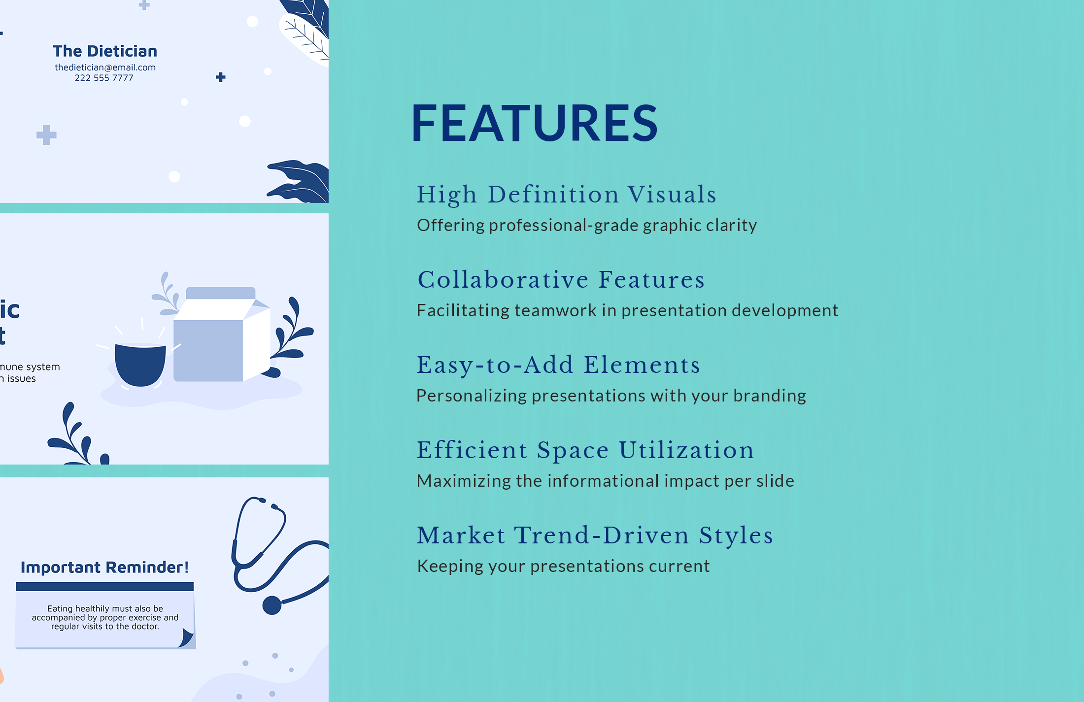 Health Presentation Template - Google Slides, Apple Keynote, PowerPoint ...