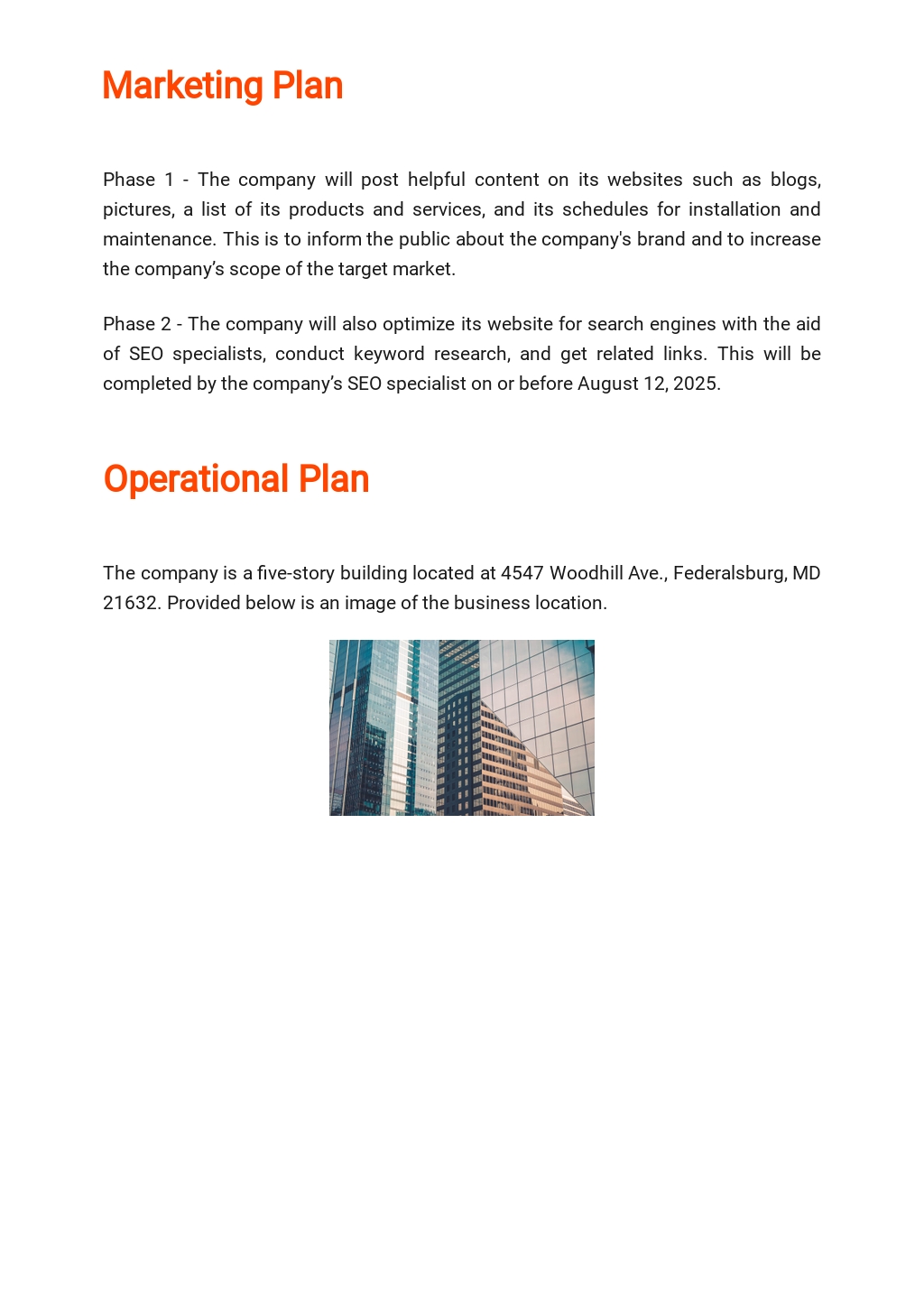  HVAC Business Plan Template Free PDF Word Google Docs