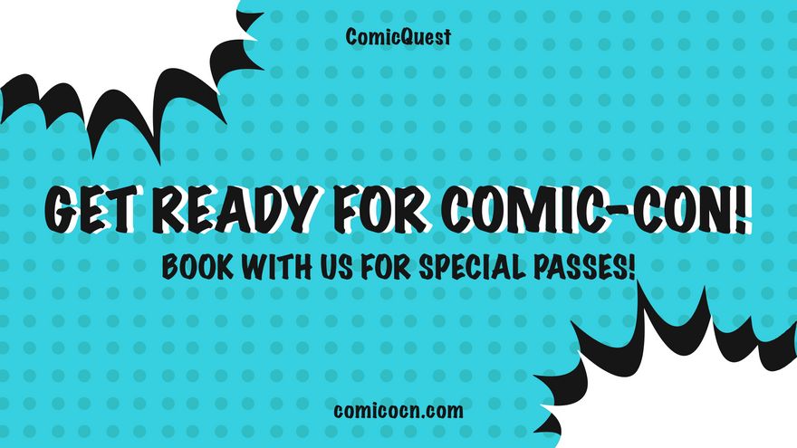 Comic Con Party Whatsapp Post Template - Edit Online & Download Example ...