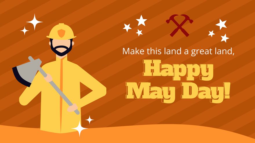 May Day Wishes Vector Template - Edit Online & Download Example ...